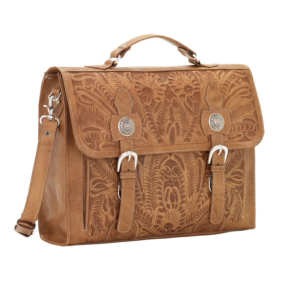 Pungo Ridge - American West Retro Romance Laptop Briefcase - Tan, Retro ...